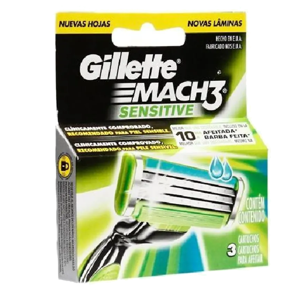 CARTUCHO MACH3 SENSITIVE 3u - Dulcilandia Paraná