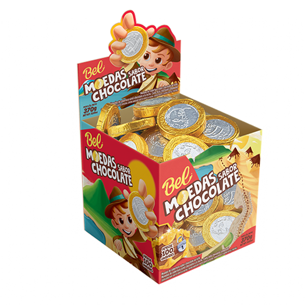 MONEDA CHOCOLATE BEL 100u 370g - Dulcilandia Paraná