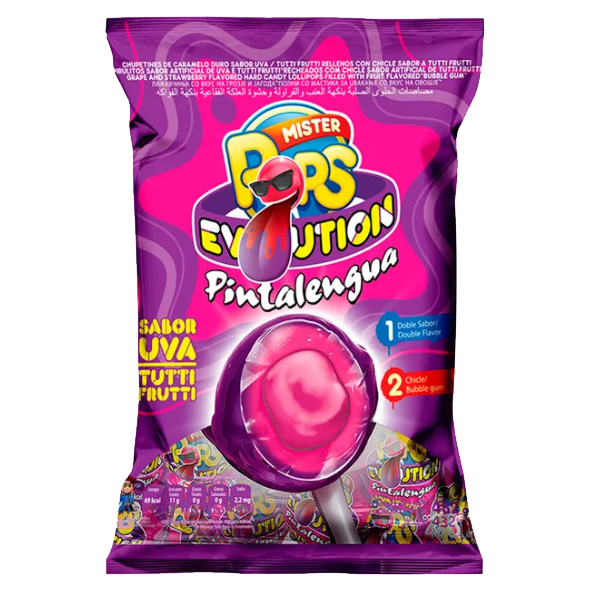 CHUPETIN MR POPS EVOL PINTA LENGUA 24u 18g - Dulcilandia Paraná