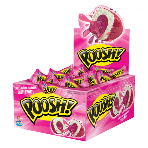 CHICLE POOSH FRUTIS 45u 202g - Dulcilandia Paraná