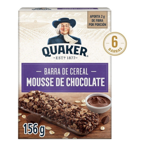 QUAKER BARRA MOUSSE CHOC 6u 156g - Dulcilandia Paraná