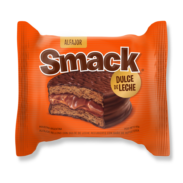 ALFAJOR SMACK D.DE LECHE 24u 60g - Dulcilandia Paraná