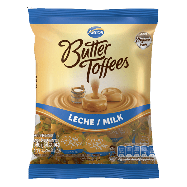 BUTTER TOFFEES LECHE 140g - Dulcilandia Paraná