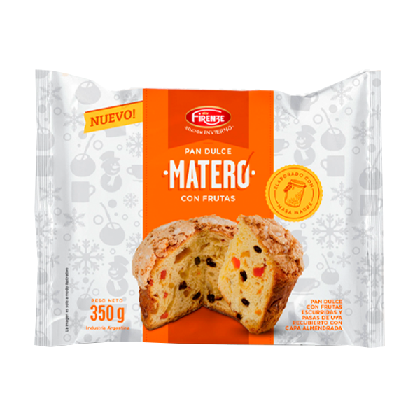 PAN DULCE FIRENZE MATERO C/FRUTA 350g - Dulcilandia Paraná