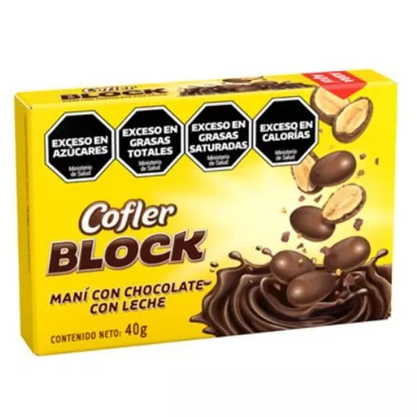 MANI C/CHOC COFLER BLOCK 40g - Dulcilandia Paraná
