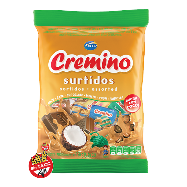 CREMINO ARCOR SURTIDO 940g - Dulcilandia Santa Fe