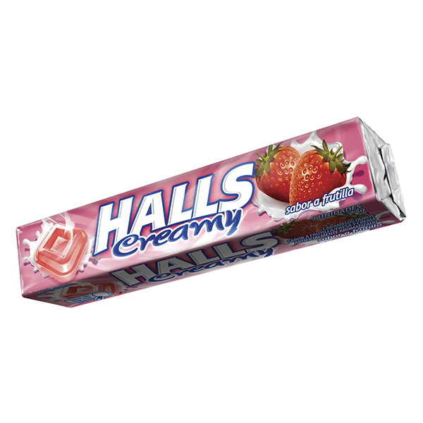 HALLS CREAMY FRUTILLA 12u - Dulcilandia Santa Fe