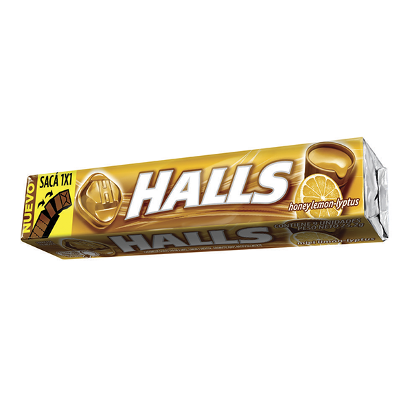 HALLS HONEY LEMON 12u - Dulcilandia Santa Fe