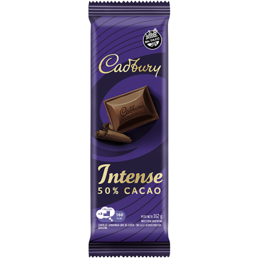 CADBURY INTENSE 50% CACAO 162g - Dulcilandia Santa Fe