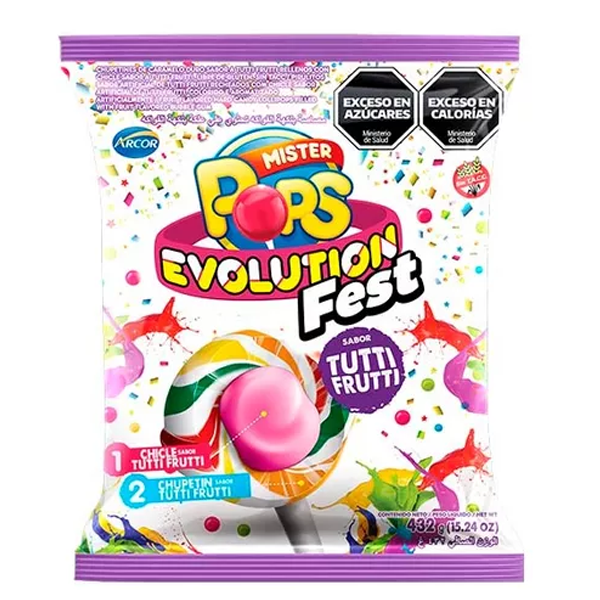 CHUPETIN MR POPS EVOL FEST 24u 18g - Dulcilandia Santa Fe