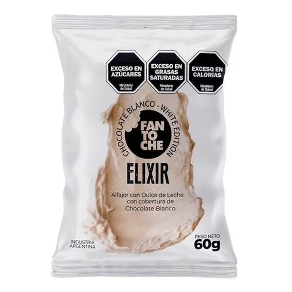 ALFAJOR ELIXIR FANTOCHE CHOC BLANCO 60g - Dulcilandia Santa Fe