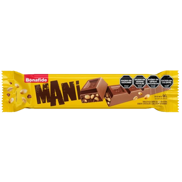 CHOCOLATE BONAFIDE LECHE MANI 90g - Dulcilandia Santa Fe