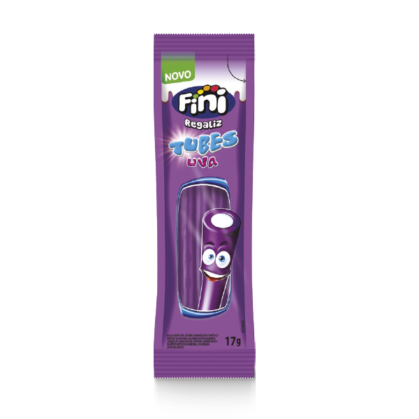 MINI TUBES UVA FINI 12u 17g - Dulcilandia Paraná